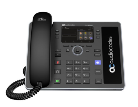Teams-Deskphone Audiocodes:C435HD - das Einsteigermodell