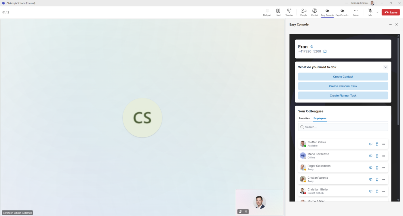 Easy Console - making calls with Teams even easier