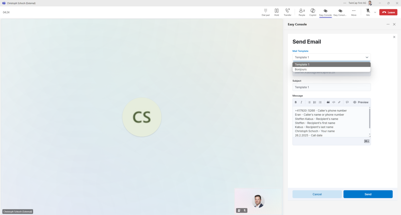 Easy Console - making calls with Teams even easier