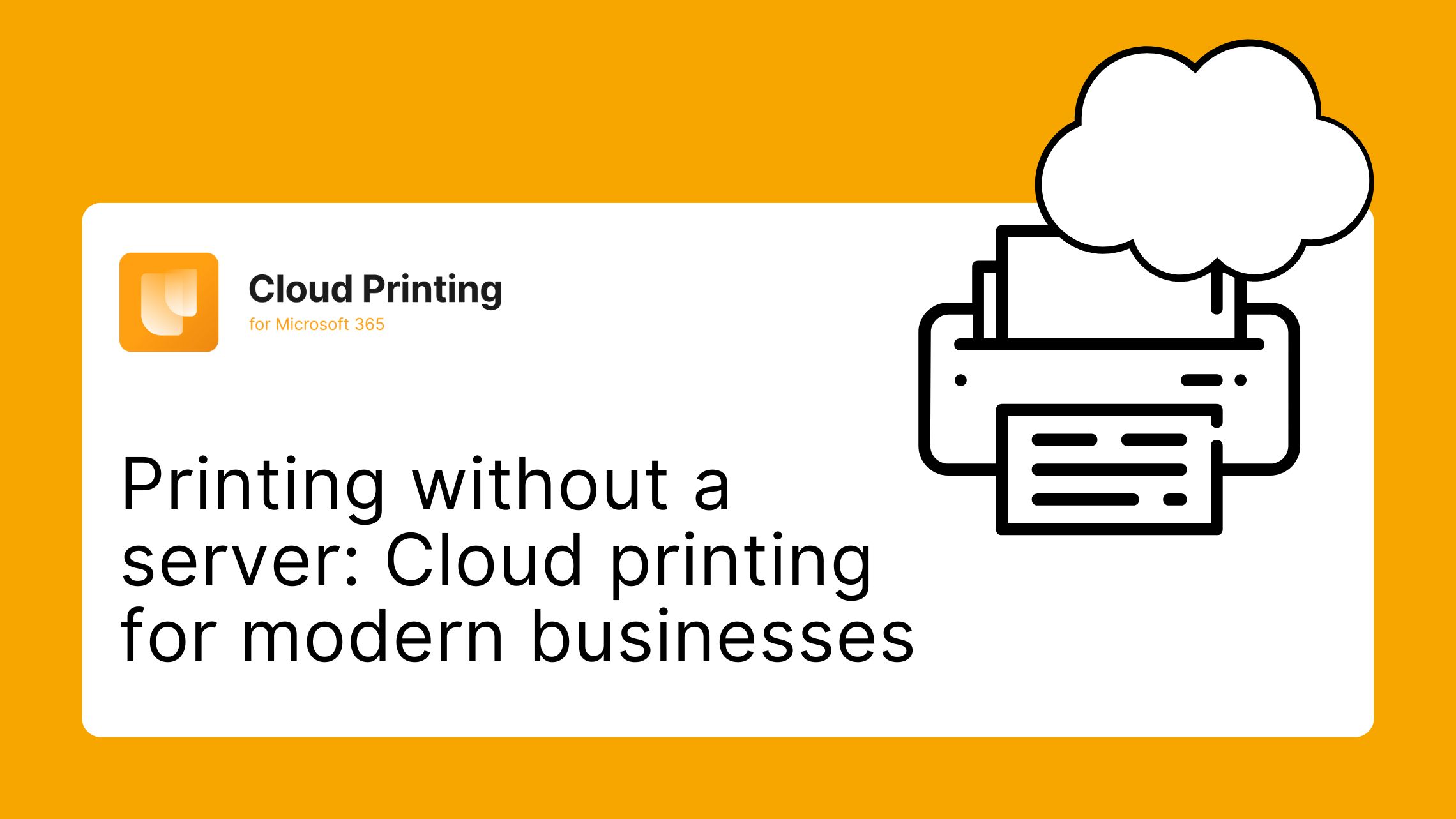 Cloud printing with TwinCap First – printing without a server